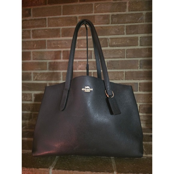 Coach | Bags | Coach 2537 Black Charlie Carryall Triple Compartment ...